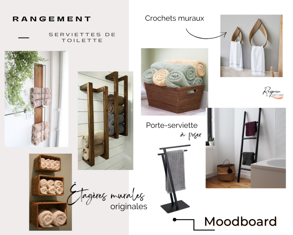 7 idées de rangement dans votre salle de bain ! - Respire & Décore